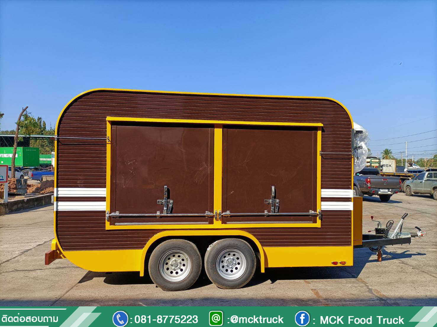 บริษัท มีโชครุ่งเรืองกิจ จำกัด : รถพ่วงเล็ก Food Truck size L