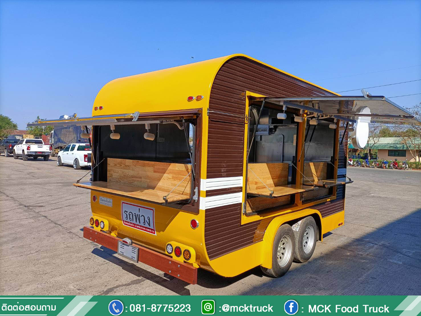 PRODUCT รถพ่วงเล็ก Food Truck size L : บริษัท มีโชครุ่งเรืองกิจ จำกัด ...