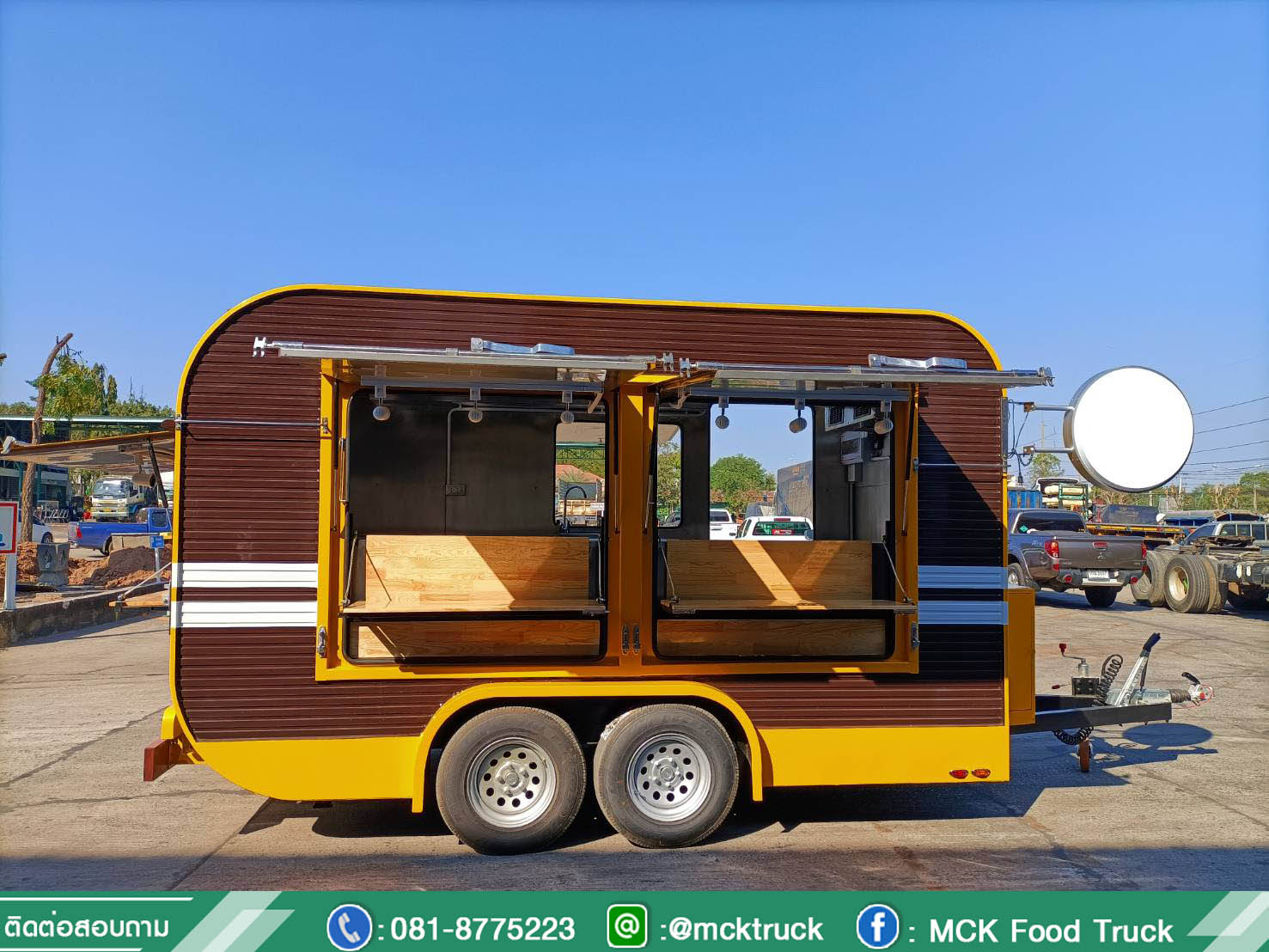 PRODUCT รถพ่วงเล็ก Food Truck size L : บริษัท มีโชครุ่งเรืองกิจ จำกัด ...