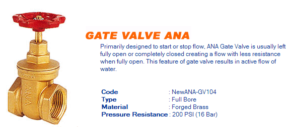 PRODUCT Gate Valve ANA : ประตูน้ำ เอน่า : บริษัท ไท้เพ้งวาล์ว ...