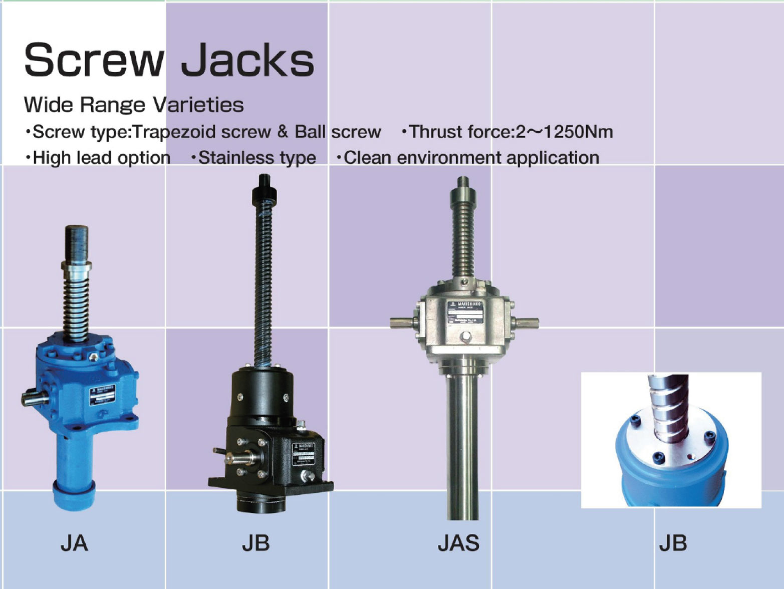 PRODUCT Screw Jack : บริษัท น่ำแซอินเตอร์เทรดดิ้ง จำกัด | Namsae ...