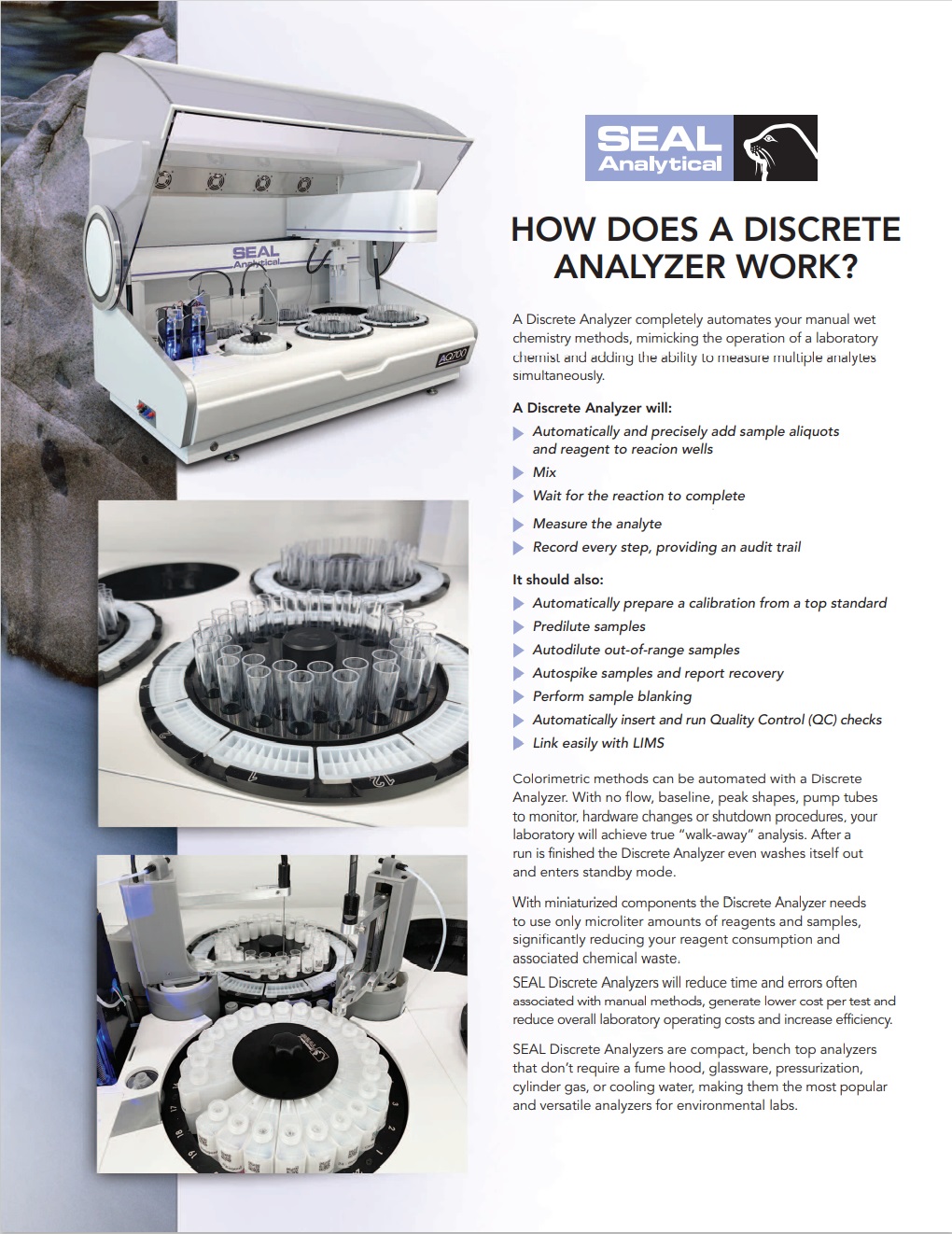 PRODUCT AQ700 Discrete Analyzer : บริษัท ไทยยูนีค จำกัด | Thai Unique ...