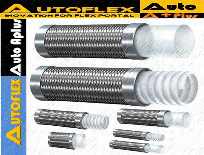 PRODUCT FLEXIBLE TEFLON HOSES F-95M-S OM SMOOTH PTFE STAINLESS STEEL ...