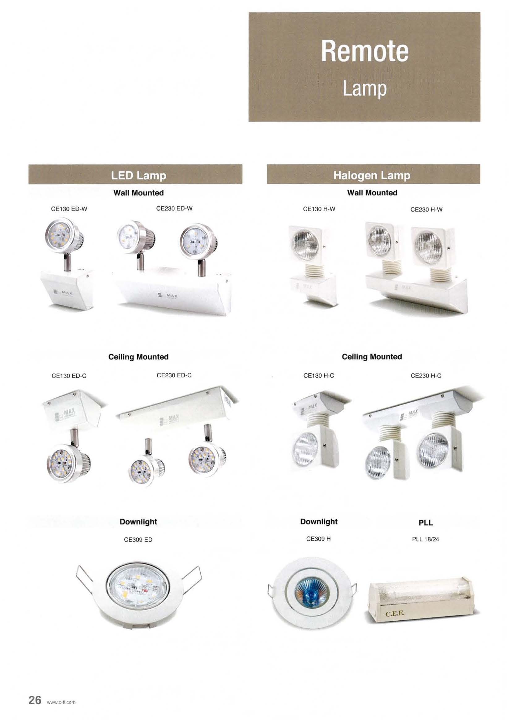 www.ezplight.com : REMOTE LAMP DOWNLIGHT