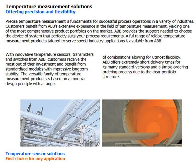 บริษัท ซีดีดี เอ็นจิเนียริ่ง แอนด์ ซัพพลาย จำกัด : Temperature ...