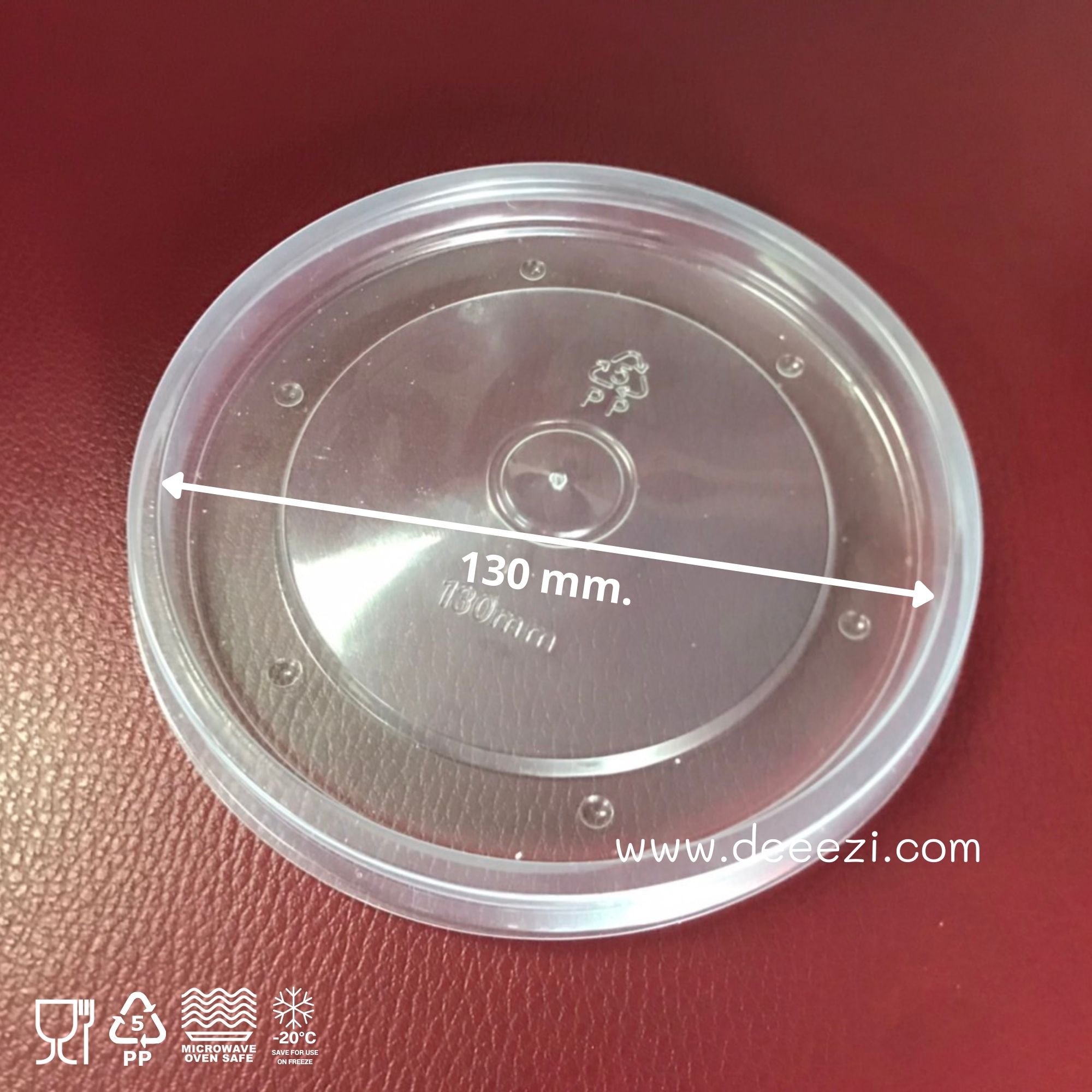 DSI : ฝาชามเยื่อไม้ size : dia 130 mm.