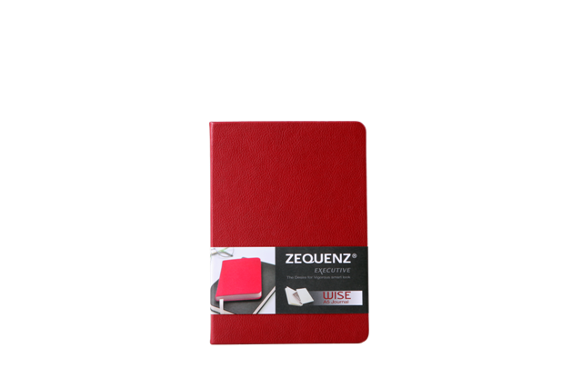 ZEQUENZ 360 Journal, Cases, Bags : Wise (L) Hard cover journal Ruled/Red