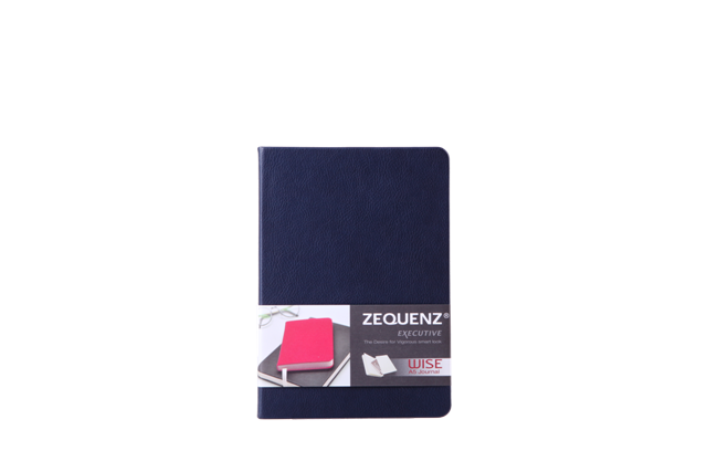 ZEQUENZ 360 Journal, Cases, Bags : Wise (L) Hard cover journal Ruled/Navy