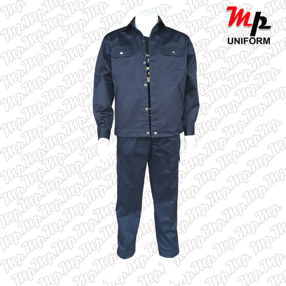 PRODUCT MPU001-05 ชุดยูนิฟอร์มช่างผ้าเวสปอยท์ กระดุมเป็ก แถบสะท้อนแสง ...