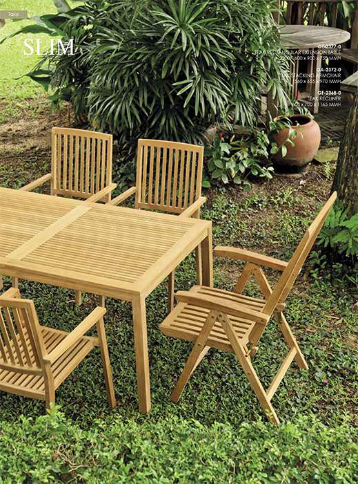 บริษัท สันต์ไทย จำกัด : GT-2309-128 Teak Rectangular Folding Table , GT-2309-80 Teak Square ...