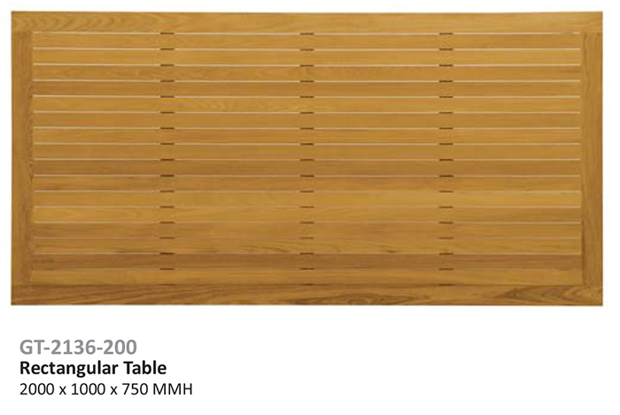 บริษัท สันต์ไทย จำกัด : GT-2136-160 Rectangular Table