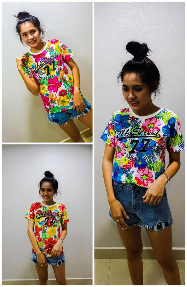 ร้านน้องโบ๊เบ๊ พิษณุโลก : เสื้อยืดวินเทจzise ฟรีไซส์ อก 38