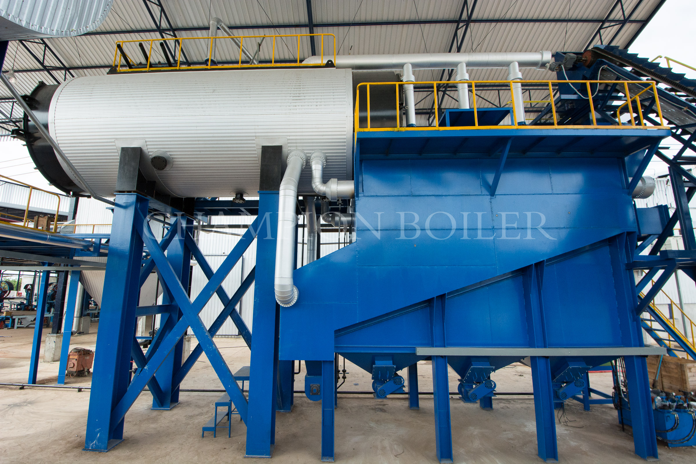 PRODUCT หม้อไอน้ำเตาเผาแบบ STEP GRATE ใช้ไม้สับ กะลาปาล์ม ทะลายปาล์มบด ...