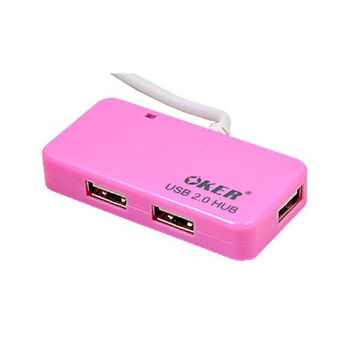 PRODUCT OKER H-229 PINK HUB USB 4 PORT V2.0 : Zeer Online | Zeer Online