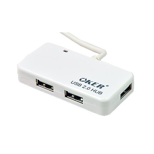 PRODUCT OKER H-229 WHITE HUB USB 4 PORT V2.0 : Zeer Online | Zeer Online