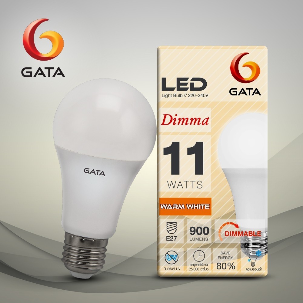 PRODUCT หลอด LED 11W ฝาขุ่น E27 DIMMA (หรี่เเสงได้) : บริษัท ธีระมงคล ...