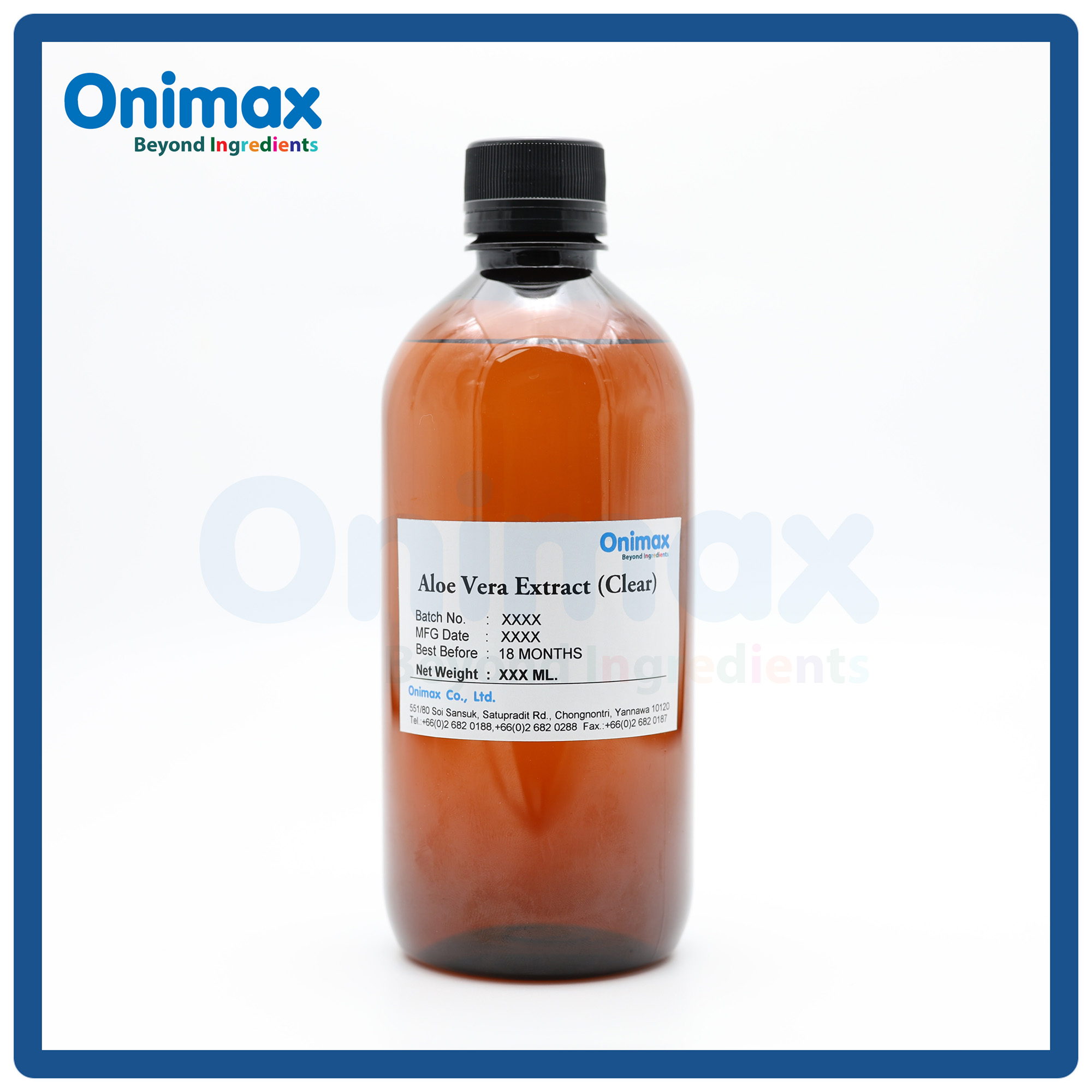 PRODUCT สารสกัด ว่านหางจระเข้ Aloe vera extract 100ml. : บริษัท โอนิ ...